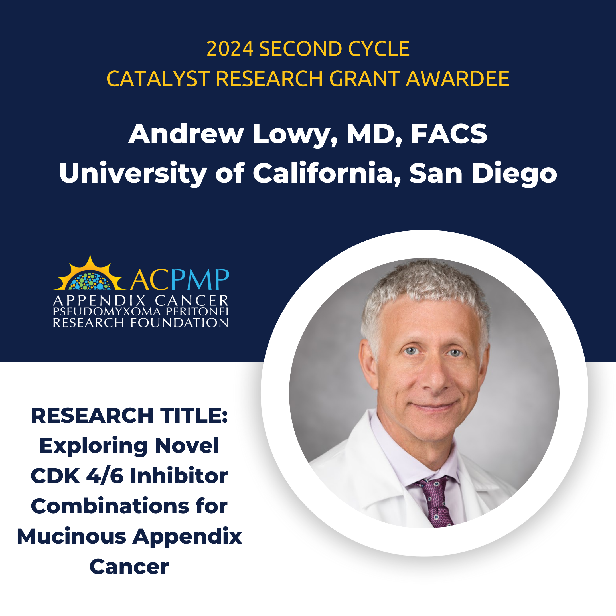 2024 ACPMP Appendix Cancer Research Grants